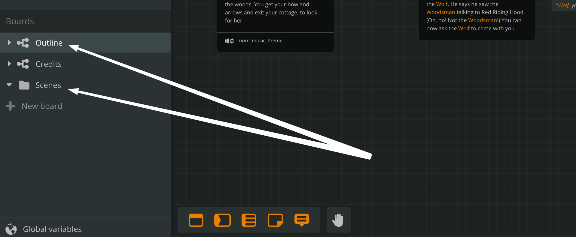 Write an interactive outline